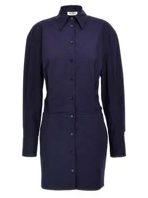 Attico Mini Chemisier Dress - Blue