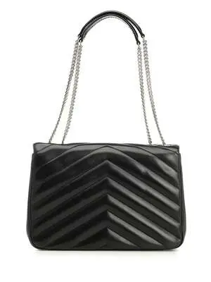Saint Laurent Large Loulou Shoulder Bag - Black