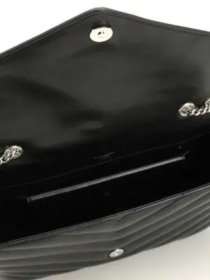 Saint Laurent Large Loulou Shoulder Bag - Black
