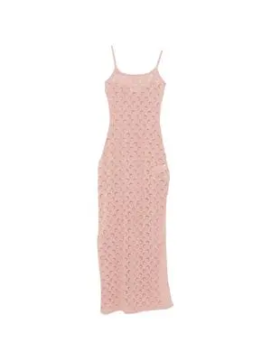 MARINE SERRE Moon Devoré Long Dress - Multicolor