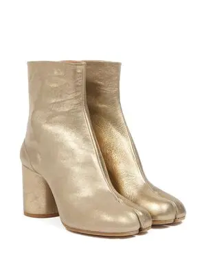 MAISON MARGIELA Tabi Metallic Leather Ankle Boots