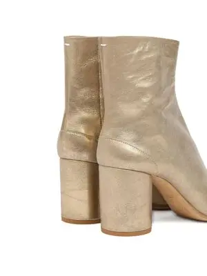 MAISON MARGIELA Tabi Metallic Leather Ankle Boots