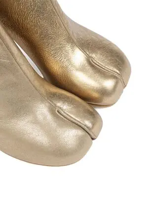 MAISON MARGIELA Tabi Metallic Leather Ankle Boots