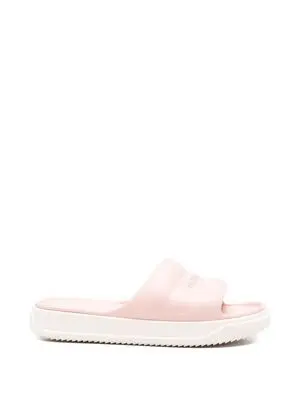 Moncler Embossed Detail Pool Slides - Multicolor
