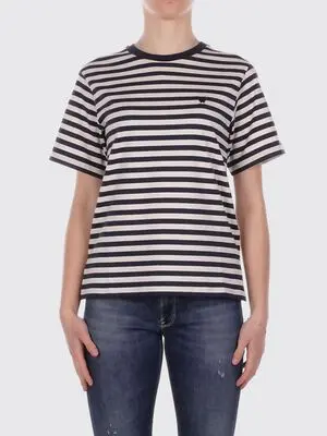 Max Mara Striped Cotton T-shirt - Multicolor