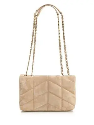 Saint Laurent Mini Loulou Puffer Bag - Cream