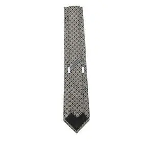 FERRAGAMO Gancini Print Neck Tie
