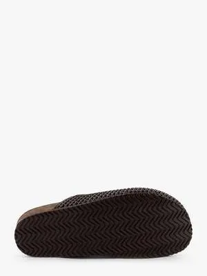 Brunello Cucinelli Leather Sandals With Precious Net Detail
