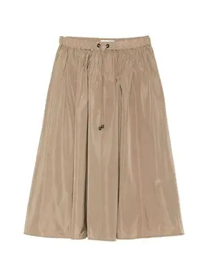 Max Mara Midi Skirt With Drawstring Waist - Multicolor