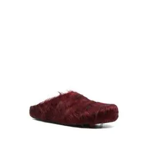 Marni Calf Hair And Leather Slip-on Trainers