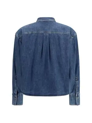 Brunello Cucinelli Denim Shirt With Jewel Details - Blue