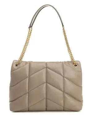 Saint Laurent Loulou Puffer Medium Bag - Gray