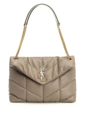 Saint Laurent SAINT LAURENT Loulou Puffer Medium Bag Gray