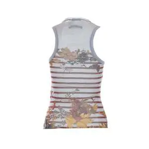 JEAN PAUL GAULTIER Striped Grape Printed Tank Top