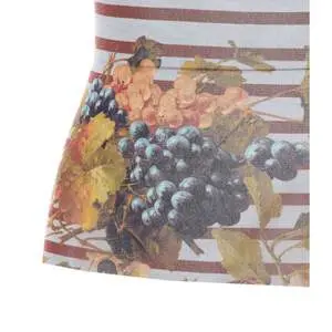 JEAN PAUL GAULTIER Striped Grape Printed Tank Top