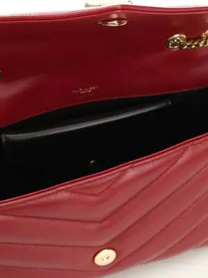Saint Laurent Medium Loulou Bag - Red