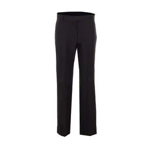 Max Mara S MAX MARA Stretch Cotton Viscose Trousers Black