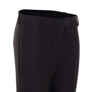 Max Mara Stretch Cotton Viscose Trousers - Black