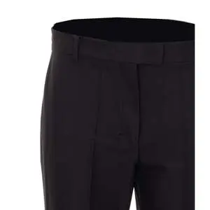 Max Mara Stretch Cotton Viscose Trousers - Black