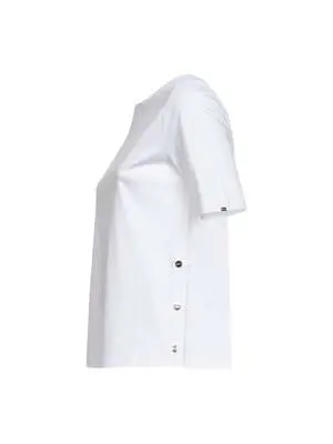 Herno Cotton Jersey T-shirt With Side Slits - Multicolor