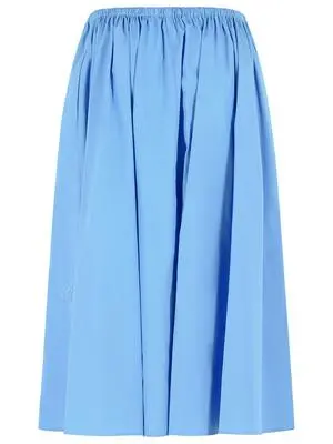 Marni Elasticated Waist Cotton Skirt - Blue
