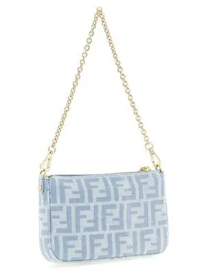 Fendi Baguette Pouch With Ff Pattern