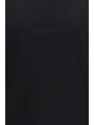 Saint Laurent Cotton Jersey T-shirt With Embroidered Logo