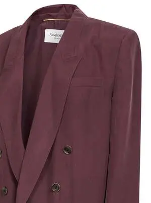 Saint Laurent Double-breasted Blazer - Multicolor