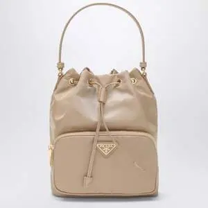Prada Re-nylon Duet Bucket Bag - Brown
