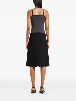 COURREGES Contrast Trim Tank Top - Gray