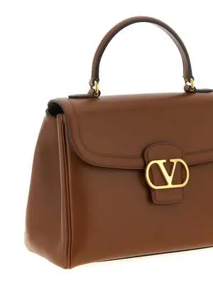 Valentino Garavani 9to5' Smooth Calf Leather Handbag - Brown