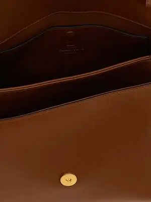Valentino Garavani 9to5' Smooth Calf Leather Handbag - Brown