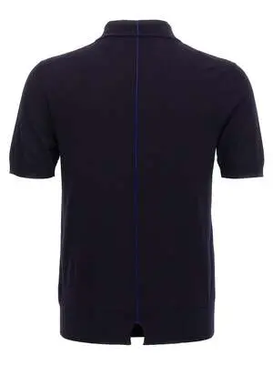Burberry Wool Polo Shirt - Blue