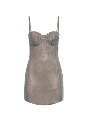 Giuseppe Di Morabito Crystal Embellished Bustier Mini Dress