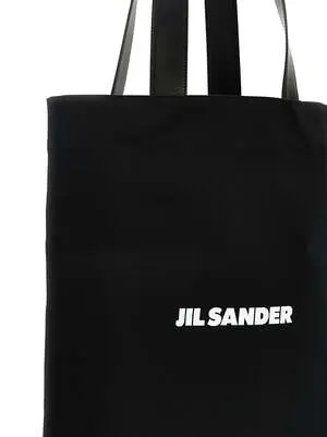 JIL SANDER Flat Shopper Medium Shopping Bag - Black
