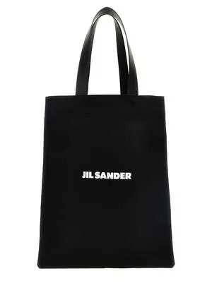 JIL SANDER Flat Shopper Medium Shopping Bag - Black