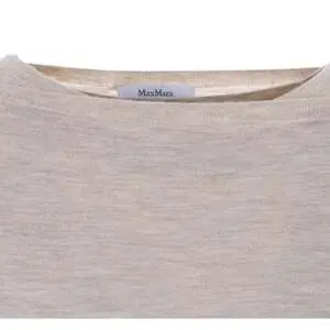 Max Mara Long Sleeve Boatneck Top - Cream