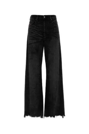 DIESEL® Denim Wide-leg Jeans - Black