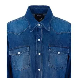 A.p.c. Western Long-sleeve Denim Shirt