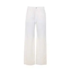 Brunello Cucinelli High-waisted Wide Leg Jeans - White