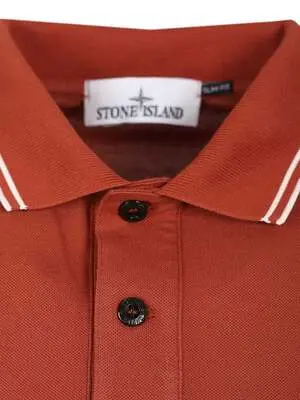 Stone Island Organic Cotton Polo Shirt - Red