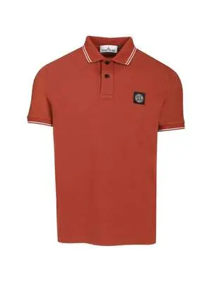 Stone Island Organic Cotton Polo Shirt - Red