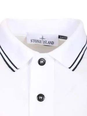 Stone Island Organic Cotton Polo Shirt - White