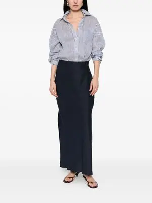 Brunello Cucinelli Long Skirt With Side Slit - Multicolor