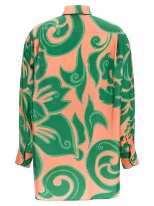 Etro Floral Silk Pajama Shirt