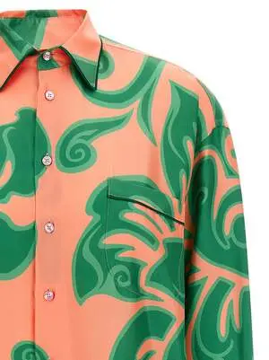 Etro Floral Silk Pajama Shirt