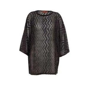 Missoni Viscose Zig Zag Cover-up Kaftan - Brown