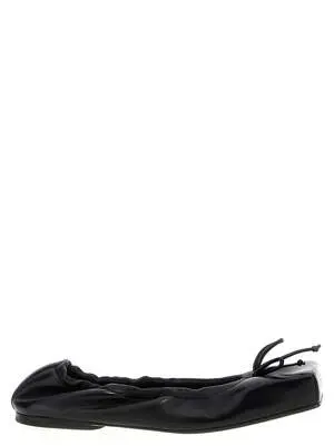 Jacquemus Les Ballerines Ballet Leather Flat Shoes - Black