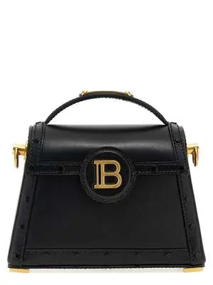 Balmain B-buzz Dynasty Small Leather Handbag - Black