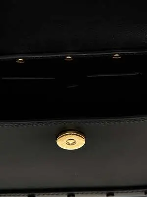 Balmain B-buzz Dynasty Small Leather Handbag - Black